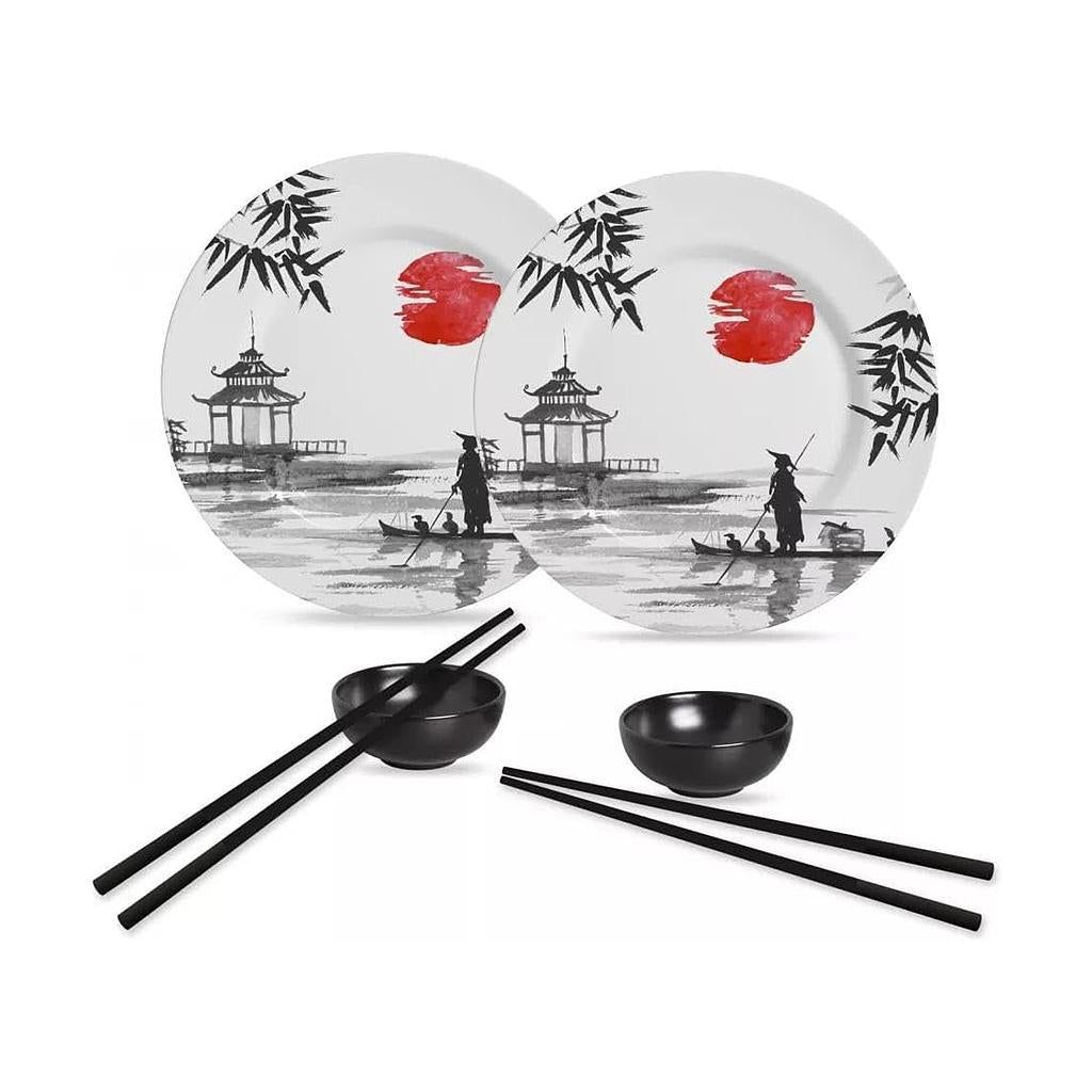 Alleanza Bazar Kit_6_pzs_con_Mini_Salsera_Coleccion_Japonesa — TLhomepy